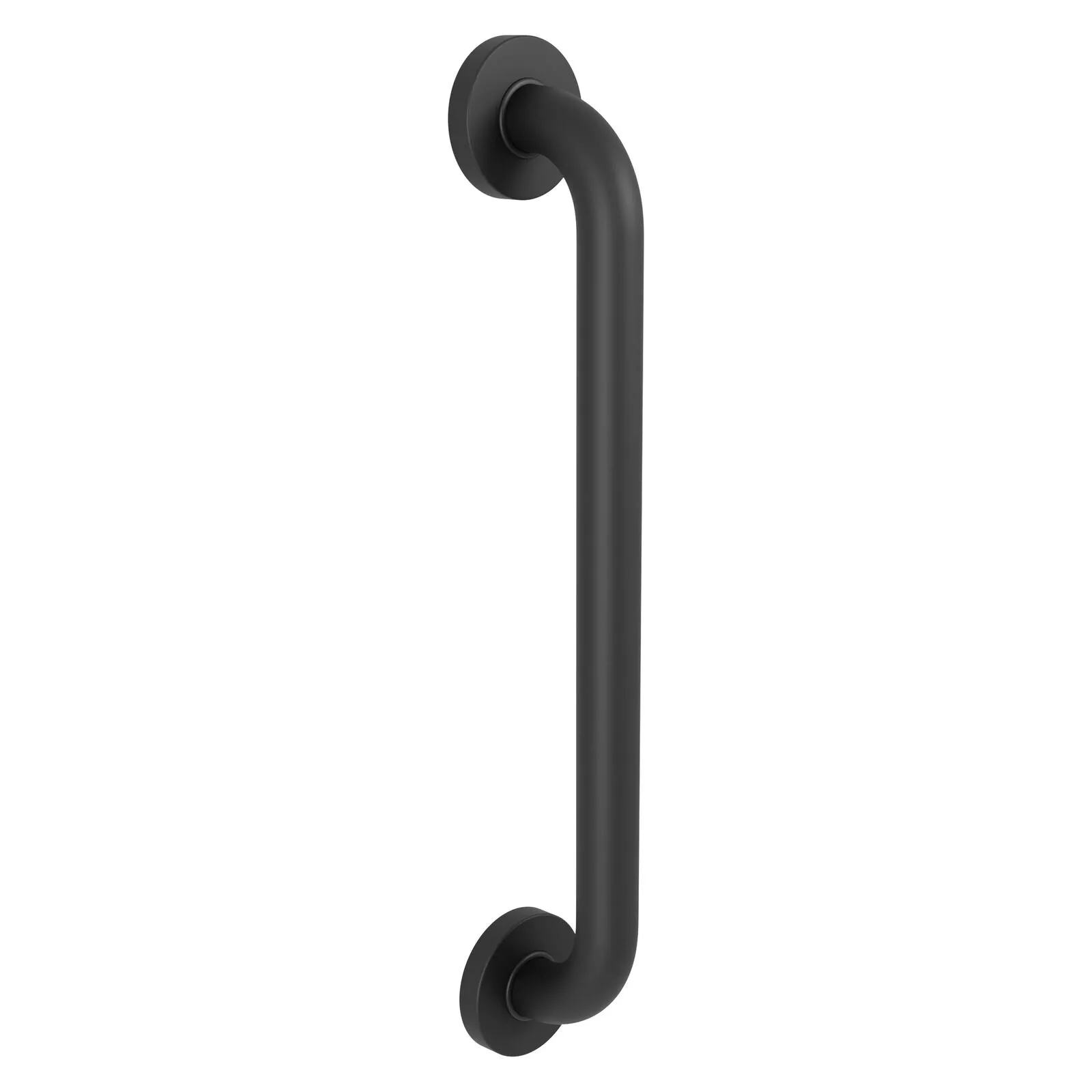 Evekare Comfort grip Black Curved Grab rail 450mm, Bathroom Acessories ...
